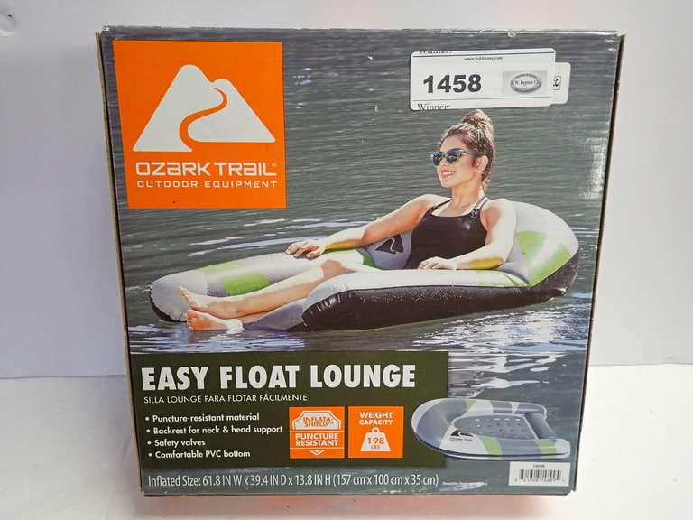 Ozark Trail Easy Float Lounge Inflatable Pool Float - L.W. Benton Company, Inc.