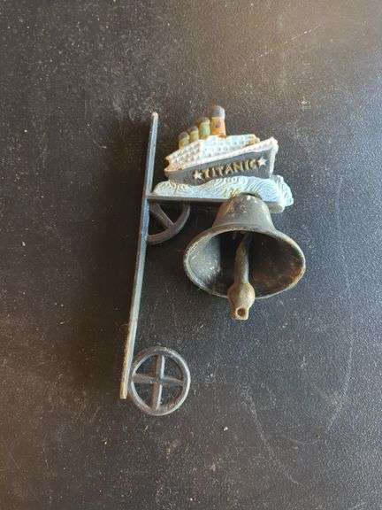 G2 - CAST IRON TITANIC WALL MOUNT BELL - Ford Brothers, Inc.