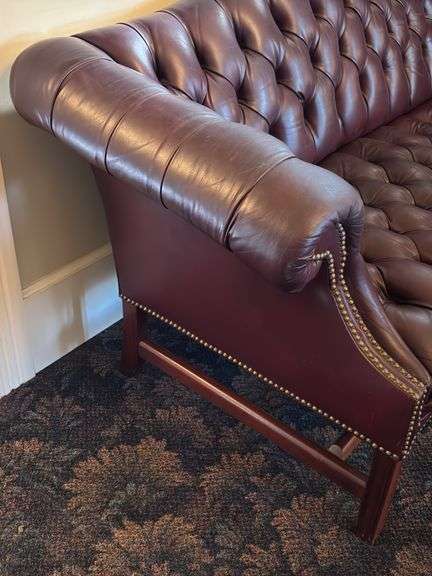 Tufted Leather Loveseat - Ford Brothers, Inc.