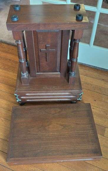 Antique Wooden Kneeler Prayer Stand - Ford Brothers, Inc.