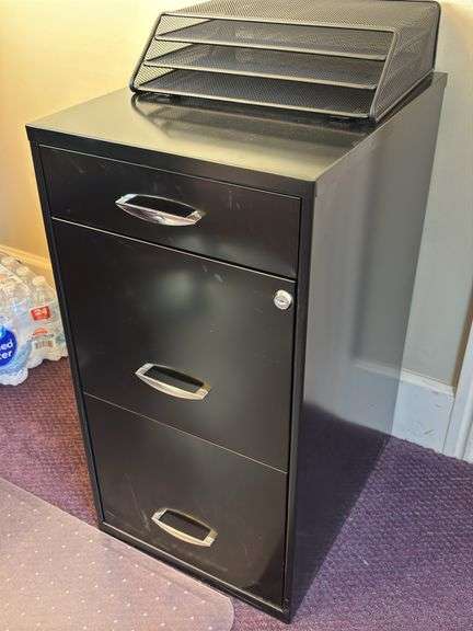 Black Metal Filing Cabinet with File Sorter - Ford Brothers, Inc.
