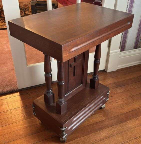 Antique Wooden Kneeler Prayer Stand - Ford Brothers, Inc.