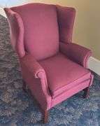 Fairfield Maroon Wingback Chair - Ford Brothers, Inc.