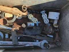 Husky Diamond Plate Tool Box with Wrenches and Assorted Tools - Ford ...