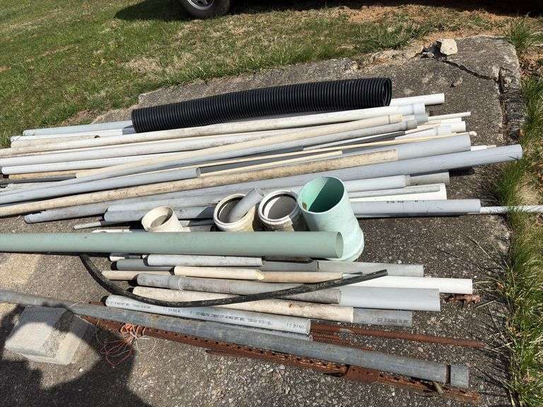 Mixed Lot of PVC, Metal, and Corrugated Drainage Pipes - Ford Brothers ...