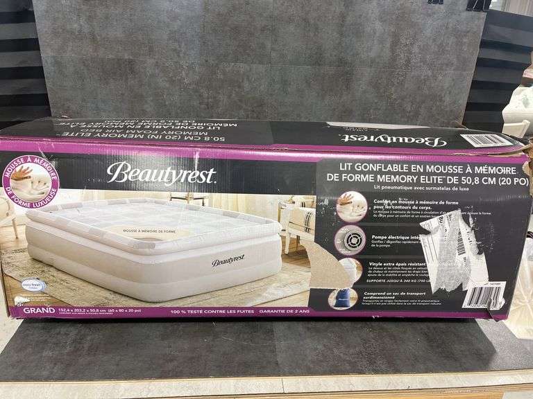 Beautyrest Queen Size Memory Foam Air Bed with Electric Pump - Ford ...