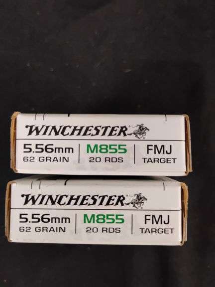 Two Boxes of Winchester 5.56mm M855 Ammunition - Ford Brothers, Inc.