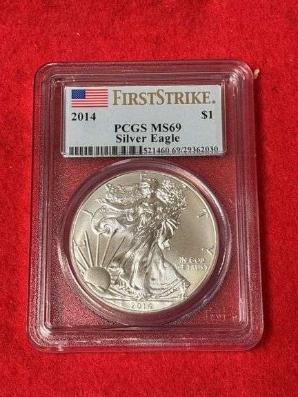 2014 PCGS MS69 Silver Eagle First Strike - Ford Brothers, Inc.