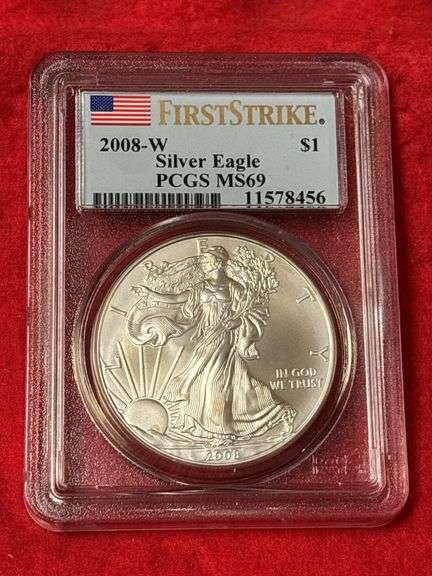2008-W Silver Eagle PCGS MS69 FirstStrike - Ford Brothers, Inc.
