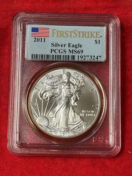 2011 Silver Eagle $1 PCGS MS69 FirstStrike - Ford Brothers, Inc.