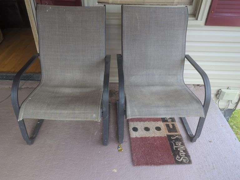 Set of Two Outdoor Patio Chairs & Wind Chimes - Ford Brothers, Inc.