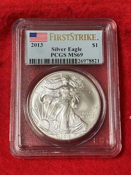 2013 Silver Eagle $1 PCGS MS69 First Strike - Ford Brothers, Inc.