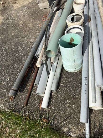 Mixed Lot of PVC, Metal, and Corrugated Drainage Pipes - Ford Brothers ...