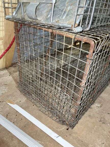 Lot of 2 Metal Live Animal Traps - Ford Brothers, Inc.