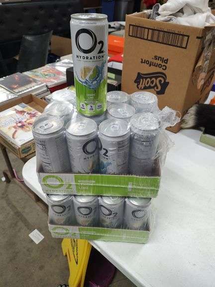 24 CANS OF O2 HYDRATION LEMON LIME SPORTS DRINK - Ford Brothers, Inc.