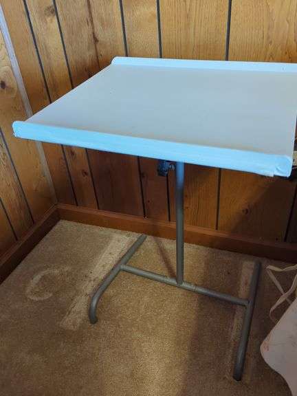 Adjustable White Drafting Table - Ford Brothers, Inc.