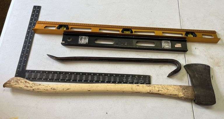 Axe, Levels, Pry Bar, and Square - Ford Brothers, Inc.