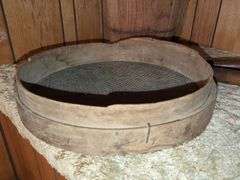 Wooden Barrel, Sieve, and Shears - Ford Brothers, Inc.
