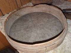 Wooden Barrel, Sieve, and Shears - Ford Brothers, Inc.