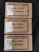 3 Boxes of 5.56mm Ball M855 Ammunition - 60 Rounds Total - Ford ...