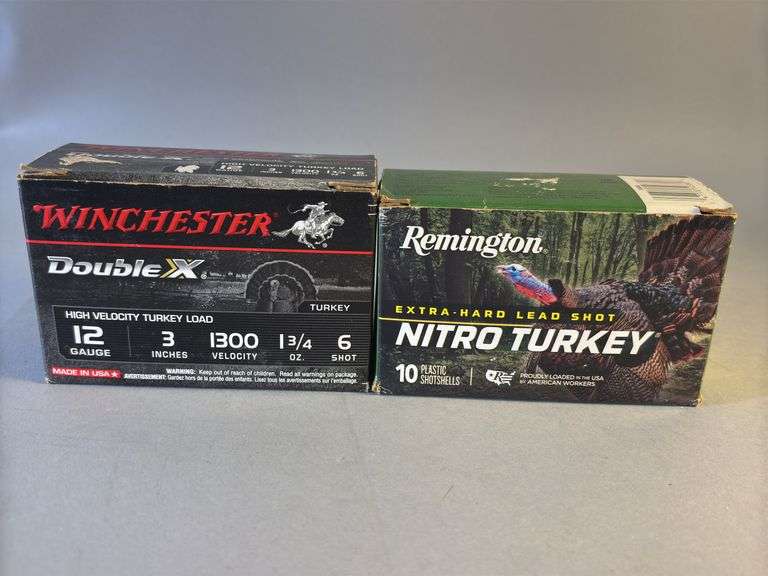 Winchester Double X and Remington Nitro Turkey 12 Gauge Shot Shells ...