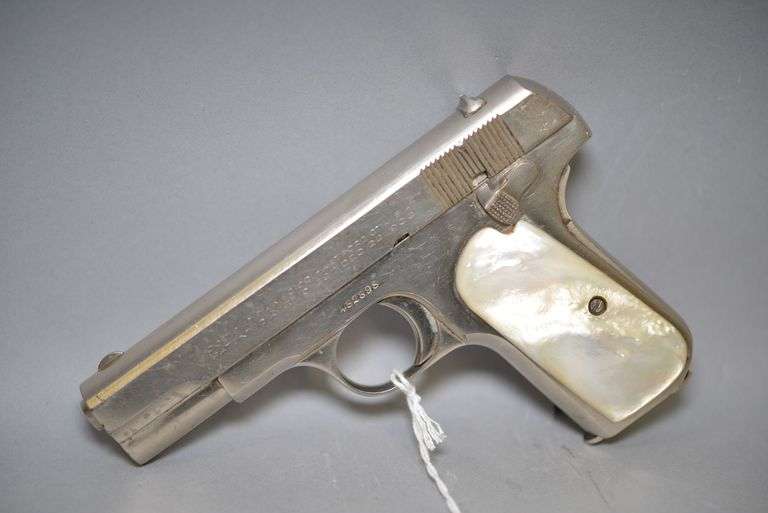 Colt Nickel Plated .32 Auto Pistol, - Ford Brothers, Inc.