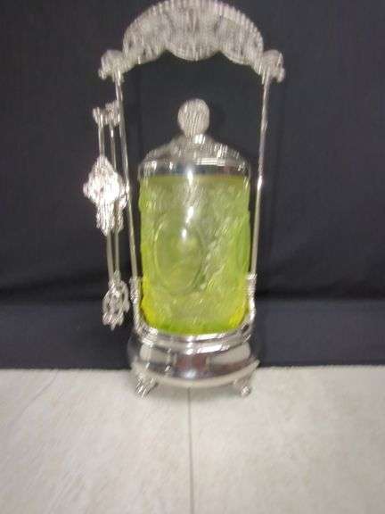 Silver Plated Jam or Condiment Server with Glass Insert - Ford Brothers ...