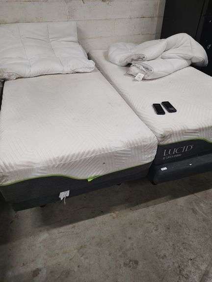 KING SIZE AUTOMATIC ADJUSTABLE BED WITH REMOTE CONTROLS - SPLIT KING ...