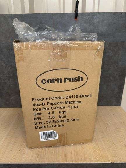 Corn Rush 4oz-B Popcorn Machine Model C4110-Black - Ford Brothers, Inc.
