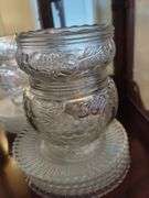Embossed Glass Compote and Dishes Set - Ford Brothers, Inc.