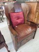 Wingback Armchair with Storage Drawer - Ford Brothers, Inc.