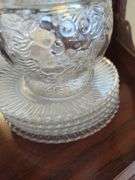 Embossed Glass Compote and Dishes Set - Ford Brothers, Inc.