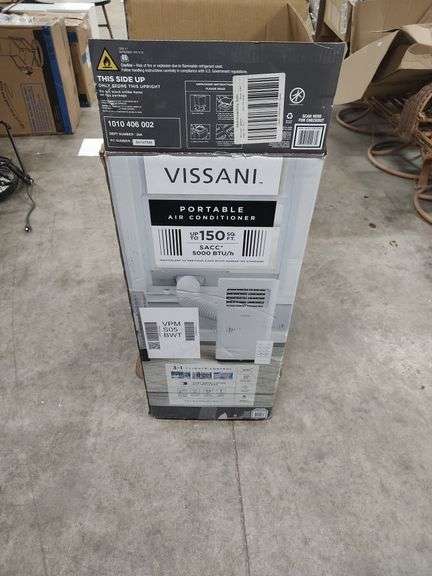 VISSANI - 5000 BTU PORTABLE AIR CONDITIONER WITH REMOTE CONTROL - 3 IN ...