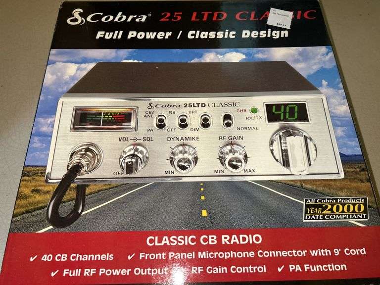 Cobra 25 LTD Classic CB Radio - Full Power, 40 Channels - Ford Brothers, Inc.