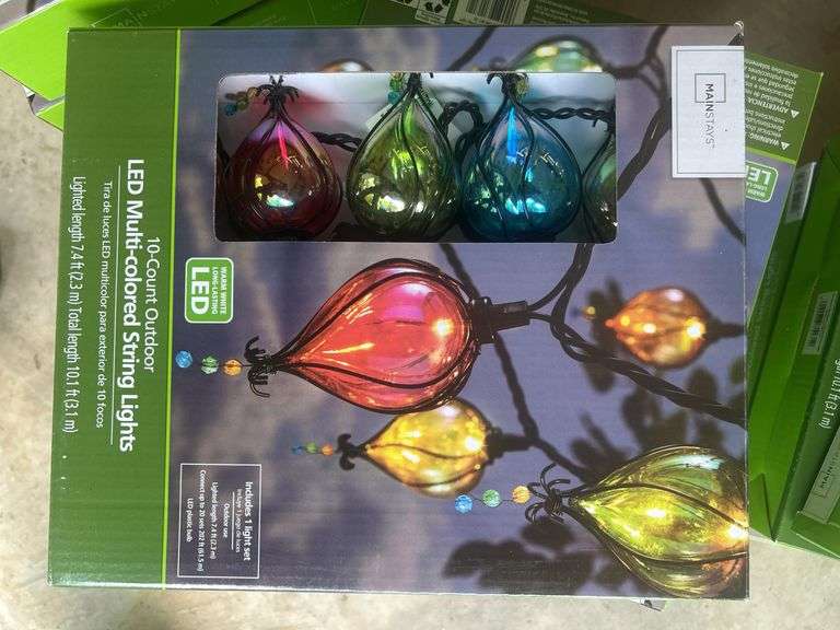 10 Mainstays LED Multi-Colored Outdoor String Lights - Ford Brothers, Inc.