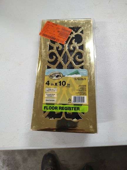 HAMPTON BAY 4X10 INCH FLOOR REGISTER - Ford Brothers, Inc.