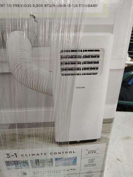 VISSANI - 5300 BTU PORTABLE AIR CONDITIONER - 3 IN 1 CLIMATE CONTROL ...