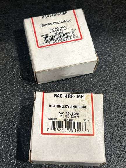 Bearings - A-RA100RRB-I, RA014RR-IMP, RA010RRB-TIM, Fafnir S10WB - Ford ...