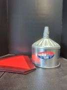 8 Quart Galvanized Funnel and Red Reflectors - Ford Brothers, Inc.
