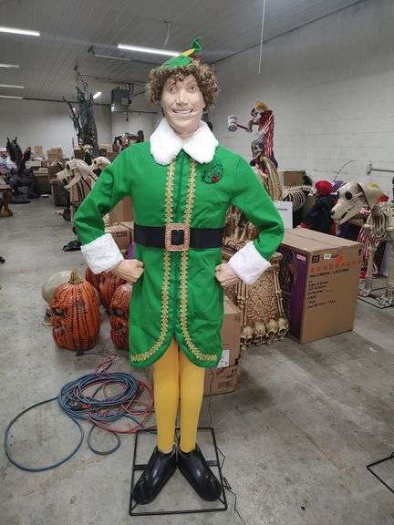 6 1/2 FT LIFE SIZE ANIMATED BUDDY THE ELF - Ford Brothers, Inc.