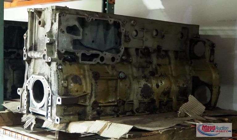 6 Cylinder Straight Block Diesel Engine Core, Unknown Make Or Model ...