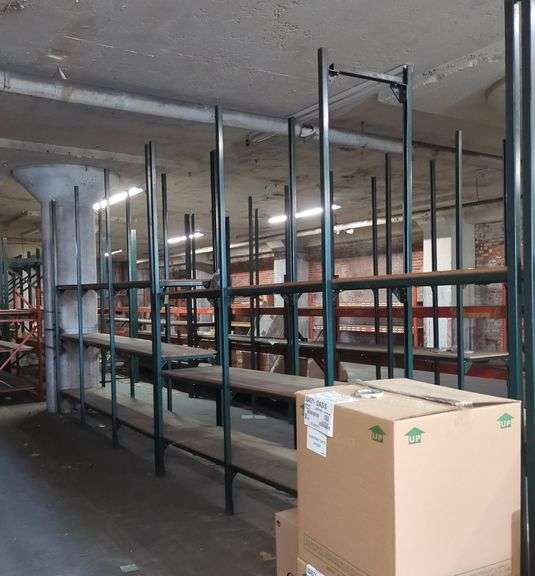 Heavy Duty 10' x 4' B-Line Storage Racking Including 12 Uprights And ...