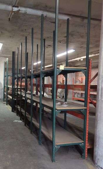 Heavy Duty 10' x 4' B-Line Storage Racking Including 12 Uprights And ...