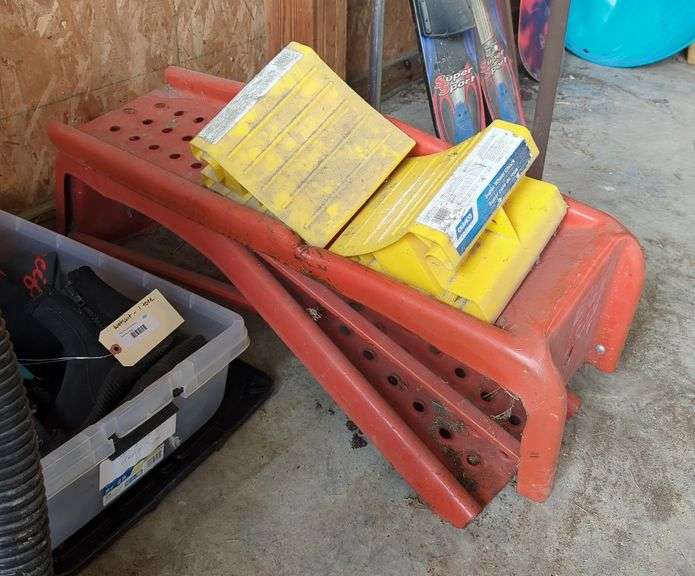 Steel 36" Car Ramps, Qty 2, And Camco Super Wheel Chocks, Qty 2 - Mayo ...