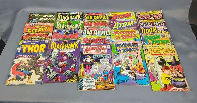 Comics Including Marvel's The Mighty Thor, #118, Gold Key Robot Fighter ...
