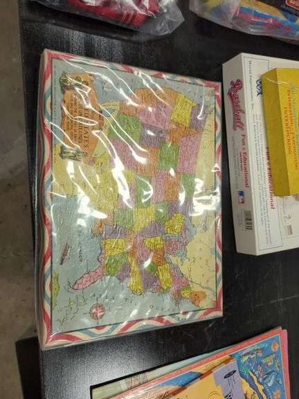 Vintage United States Map Puzzles Qty 2 In Original Boxes And Assorted ...