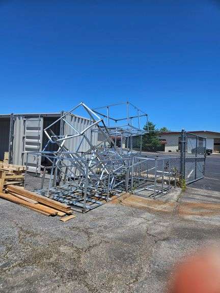 Steel Shipping Frame Crates, Various Sizes And Condition, Qty 8 - Mayo ...