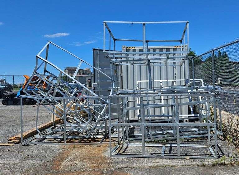 Steel Shipping Frame Crates, Various Sizes And Condition, Qty 8 - Mayo ...