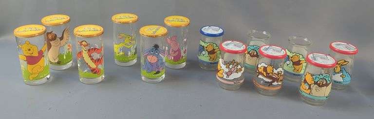 Welch's Disney Pooh's Grand Adventure Collectible Jam Jars, Qty 7, Some ...