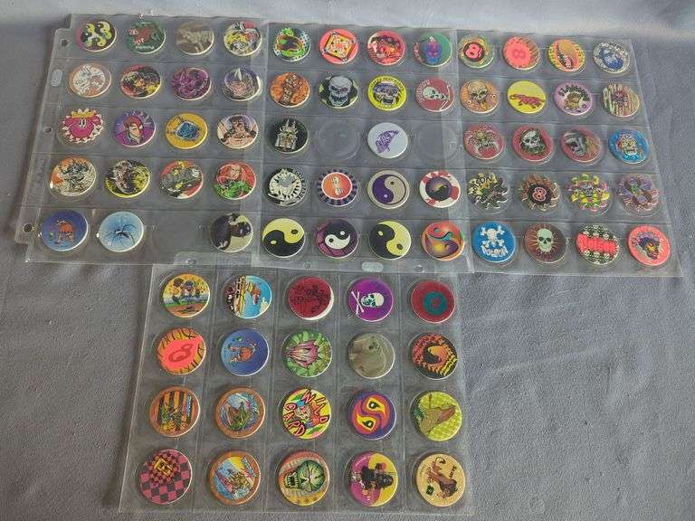 Pog/Milk Cap Game Discs, Various Brands Including Marvel, Pog, Milkcap ...